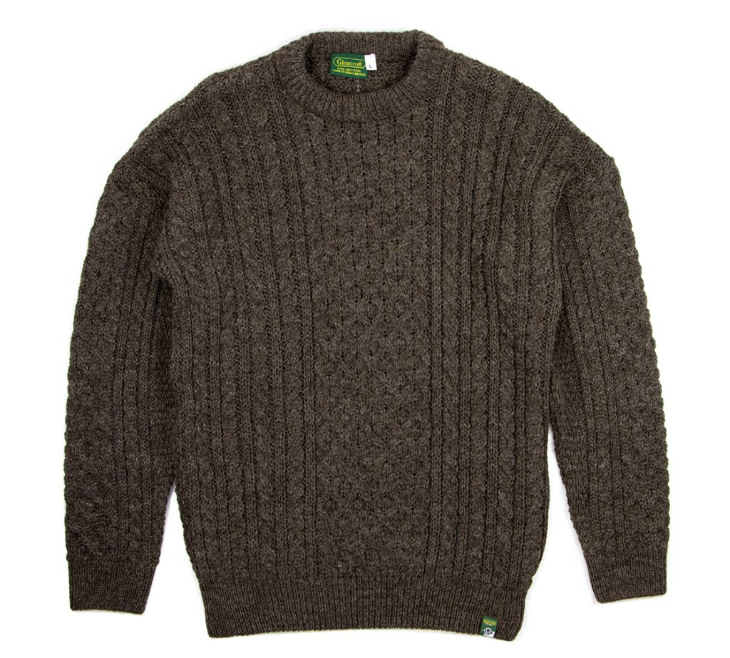 Jacob Brown Aran Jumper - British Wool