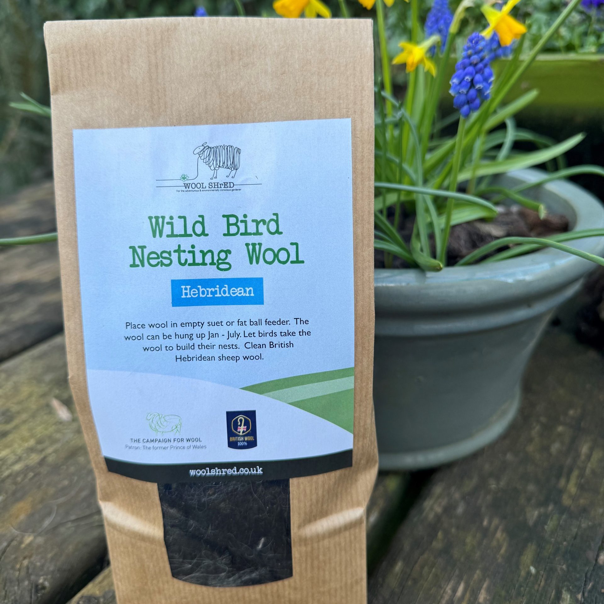 Hebridean Bird Nesting Wool Refill - British Wool