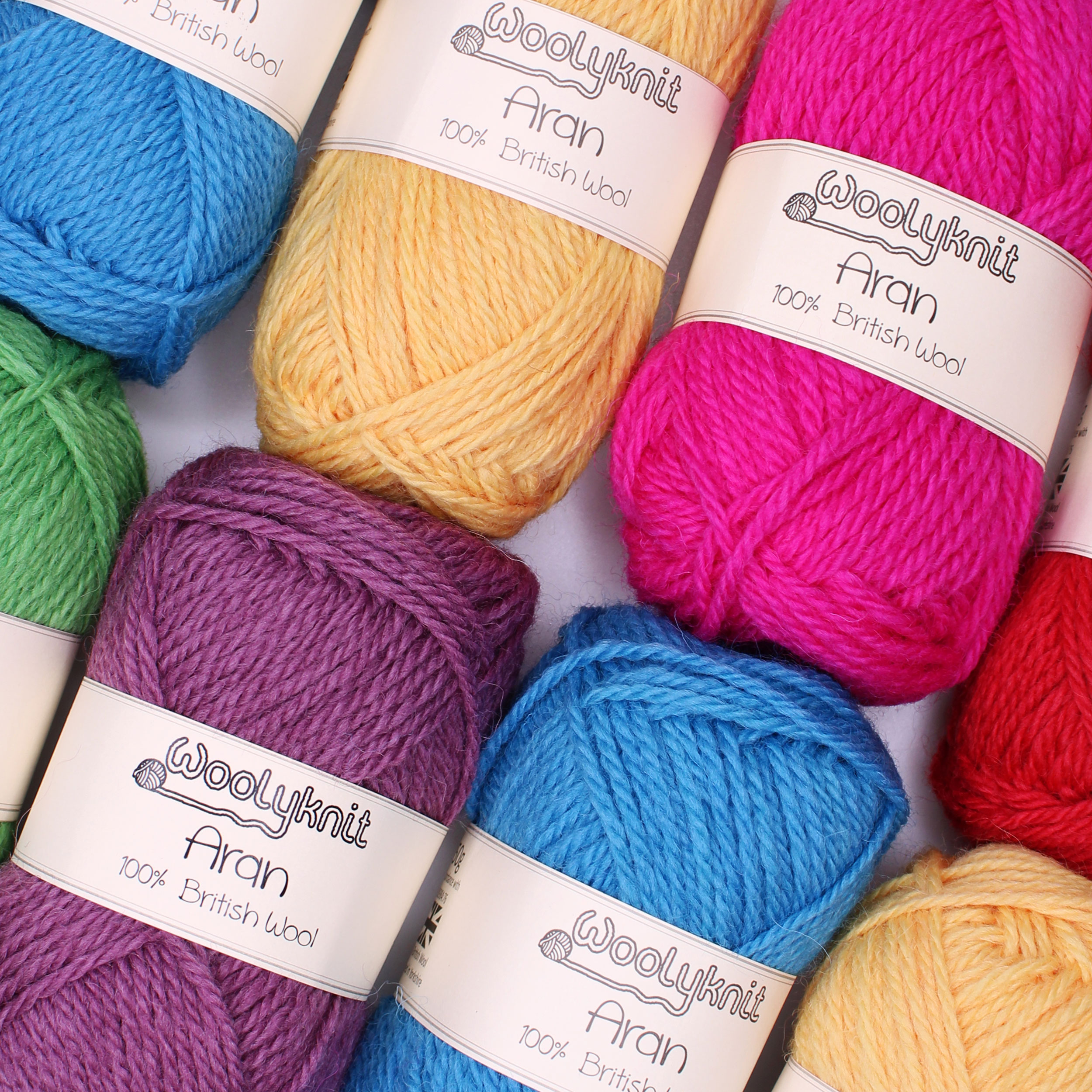 Aran Weight 50g Wool Balls - British Wool