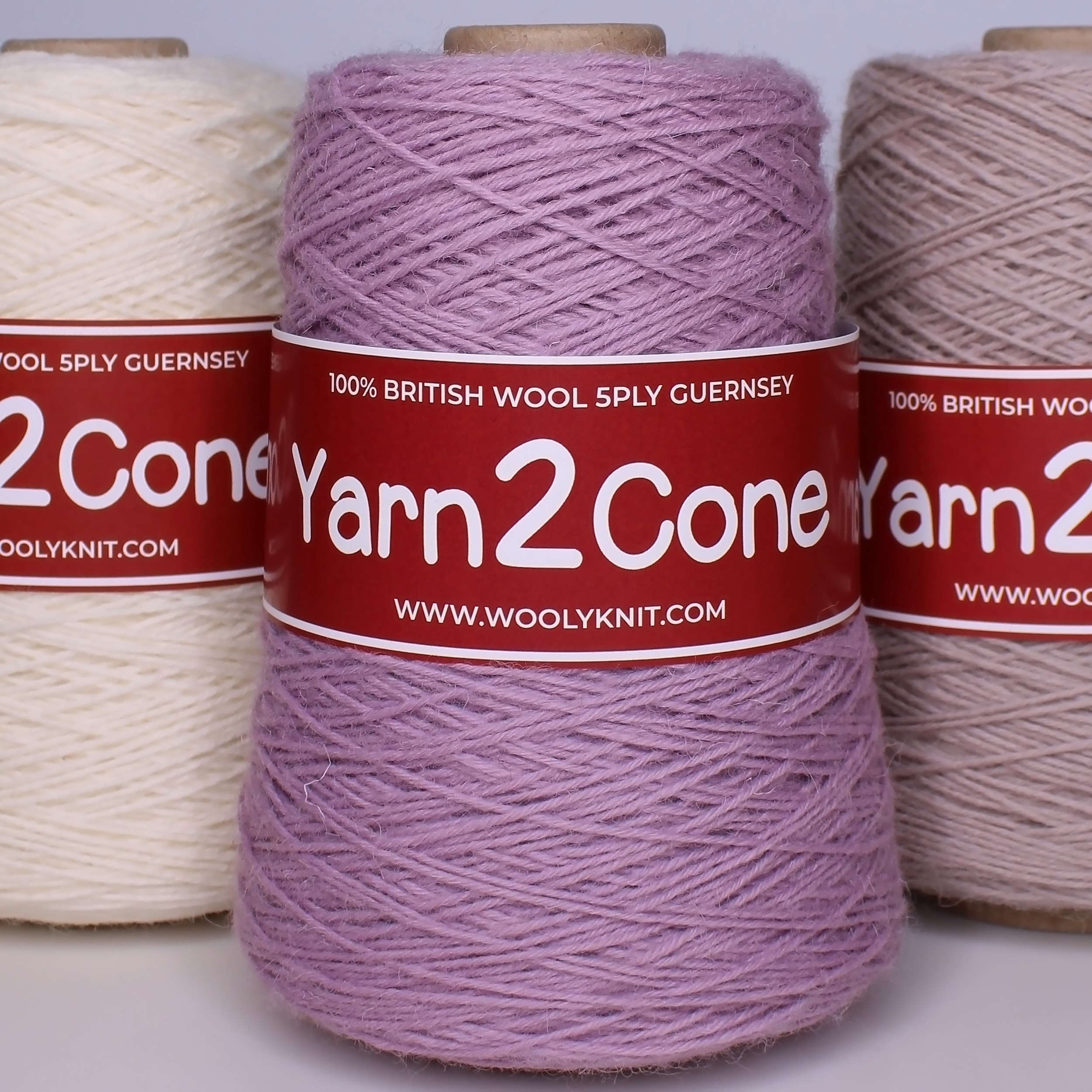 5ply Guernsey British wool 250g Cones - British Wool